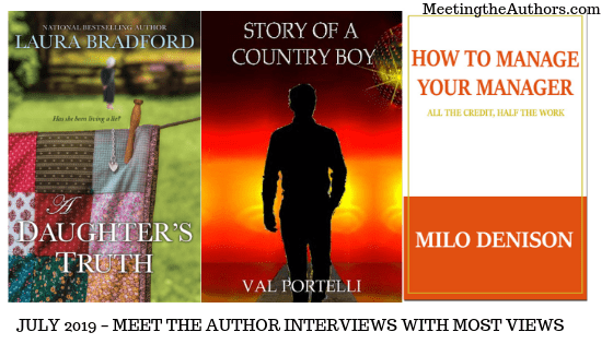 Latest News: July 2019 – Meet the Author Interviews with Most Views ...